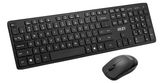 MSI RF1430-CZ , bezdrátový set klávesnice s myší MA04 1600DP, CZ, Černý ...
