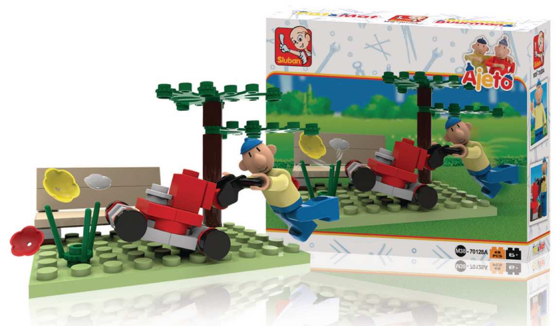 Sluban M38-70128A - Pat & Mat Series - With Lawn Mower | Patro.cz