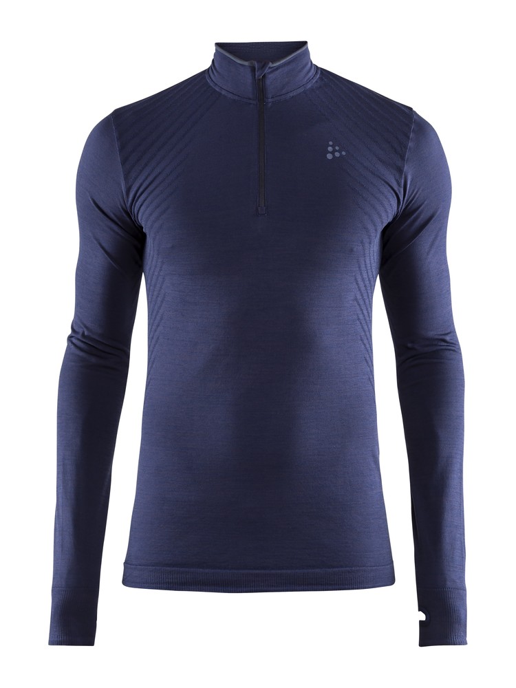 Craft Triko Fuseknit Comfort Zip XXL tmavě modrá | Patro.cz