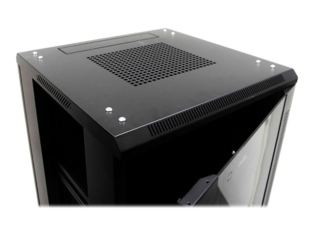 Netrack standing server cabinet 42U/600x600mm (glass door)-black FULLY ...