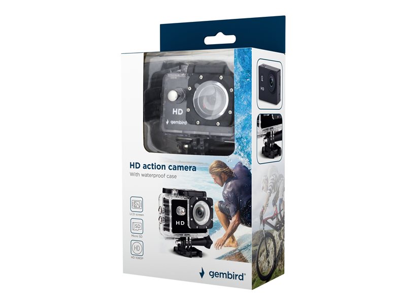 Gembird HD 1080p action camera with waterproof case ACAM-004 | Patro.cz