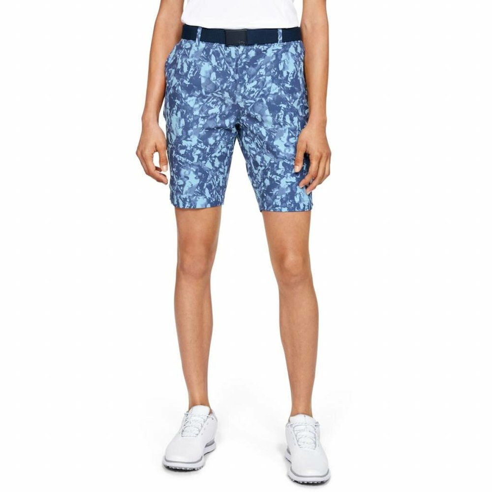 Under Armour Dámské golfové kraťasy Links Printed Short blue frost 8 ...