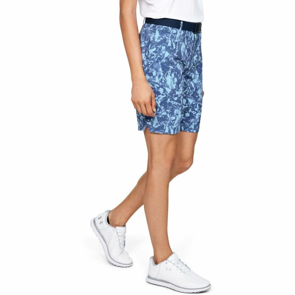 Under Armour Dámské golfové kraťasy Links Printed Short blue frost 8 ...