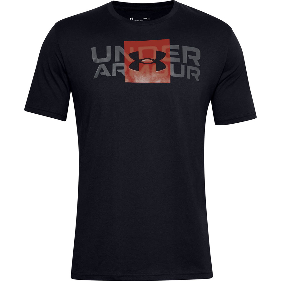 Under Armour BOX LOGO WORDMARK SS, L, Black | Patro.cz