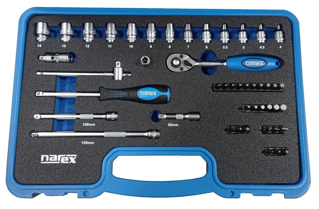 Gola sada Narex 1/4" 46dílná | Patro.cz