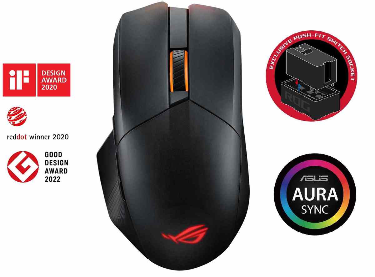 ASUS myš ROG Chakram X Origin, RGB, Bluetooth, černá | Internetová ...