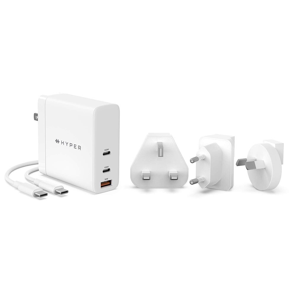 Hyper HyperJuice 140W PD 3.1 USB-C Charger With Adapters - White | Patro.cz