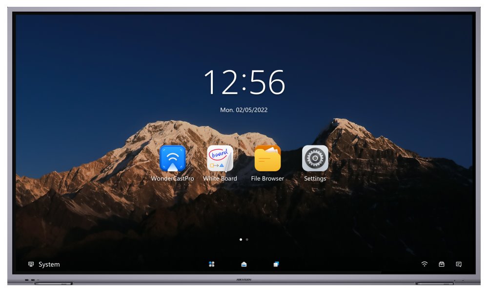 HIKVISION interaktivní dotykový panel 65", 4K UI, 45 points touch ...